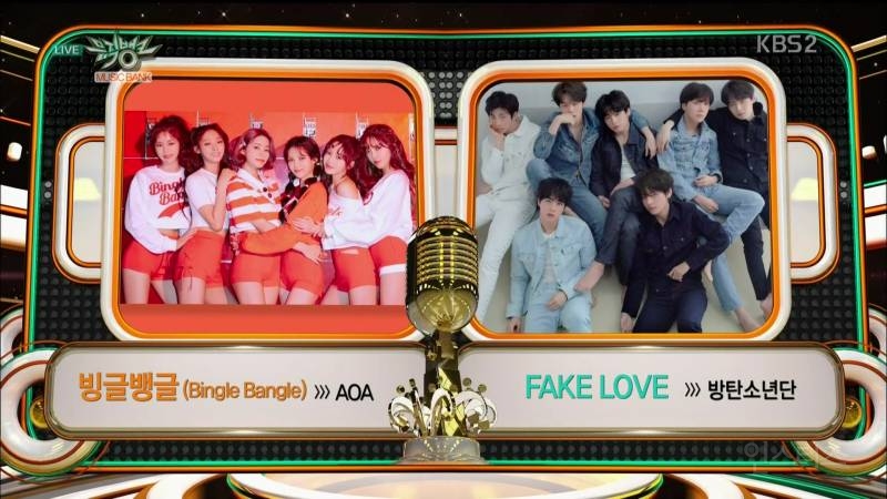 [뮤뱅180608] 진+솔빈 - 오프닝+이 주의 K-Chart 1위 후보 (AOA vs 방탄소년단) - 인스티즈(instiz) 인티뮤직 (종료) 카테고리