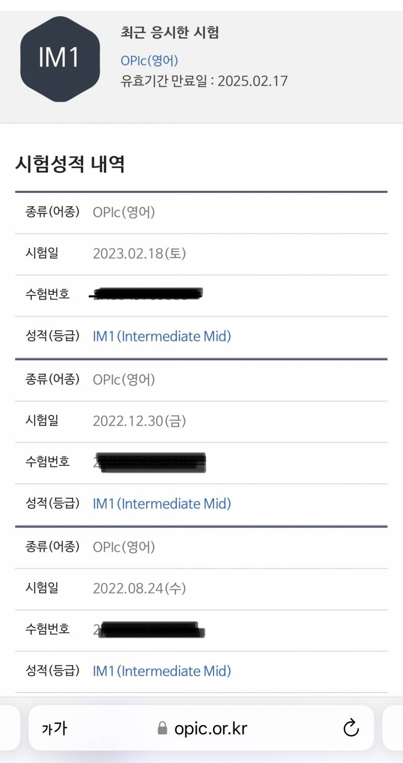 나 오픽 IM1만 세 번째다? 안쓰럽지 뭐가 문제일까 - 인스티즈(instiz) 일상 카테고리