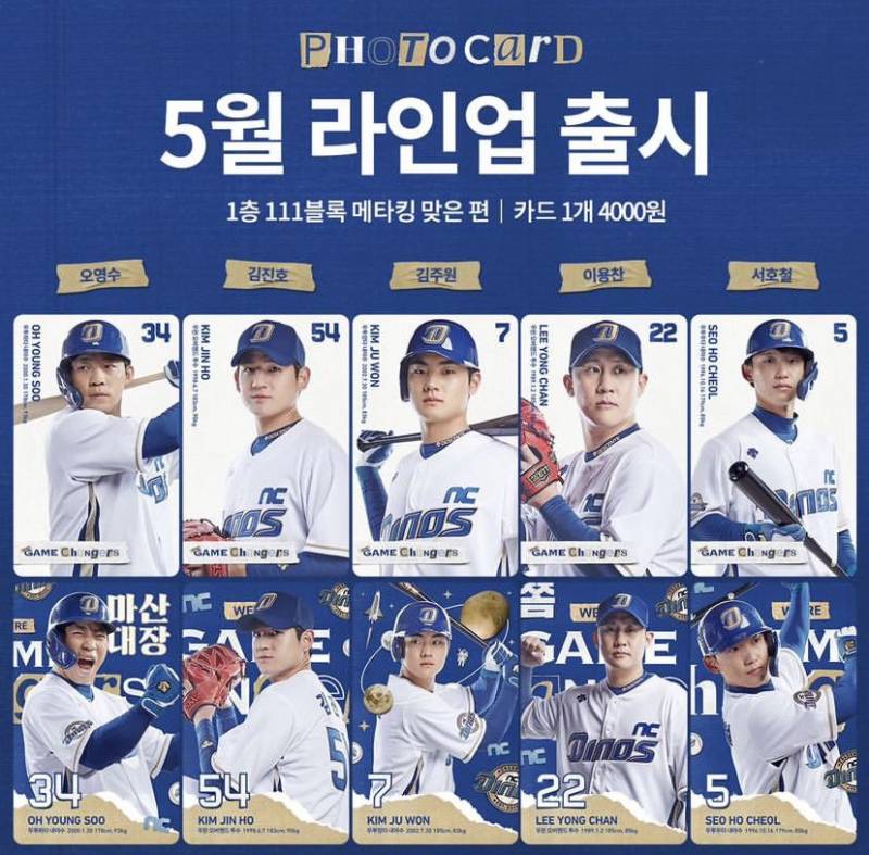 Nc 5월 포토카드 라인업 나왔는데요..웃긴다.. - 인스티즈(instiz) 야구 카테고리