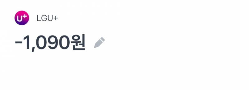 방금 Lg U+에서 1090원 빠져나갔는데 뭘까..? - 인스티즈(instiz) 일상 카테고리