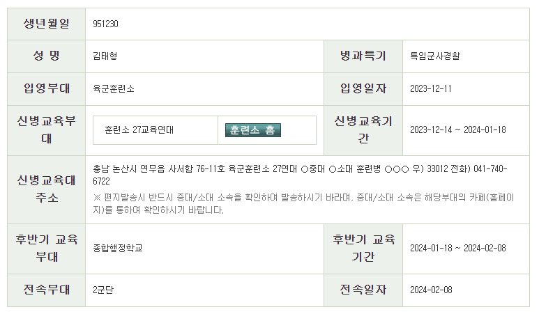 [잡담] 뷔 sdt 자대배치 떴다ㅇㅇ - 인스티즈(instiz) 연예 카테고리