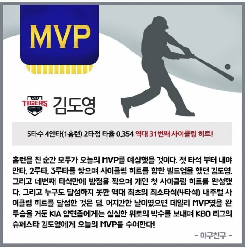 [잡담] 야친 mvp - 인스티즈(instiz) 야구 카테고리