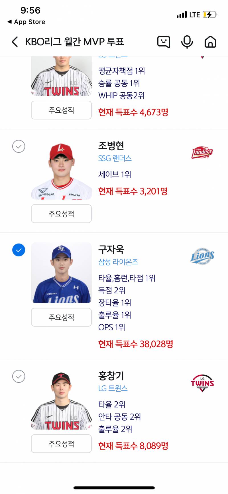 [잡담] mvp 투표하구 왔다 💙 - 인스티즈(instiz) 삼성 카테고리