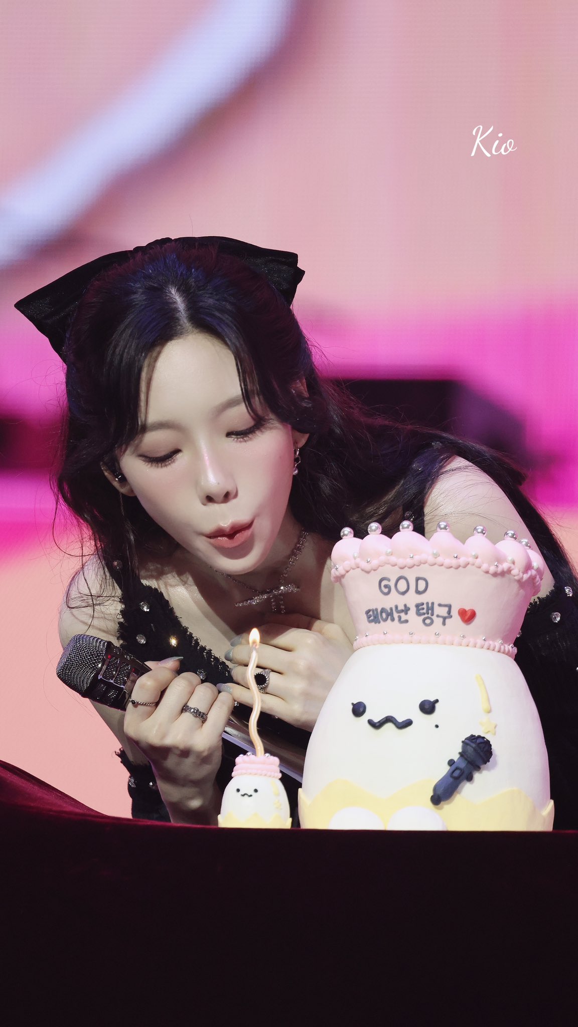 [잡담] 태연이 생일케이쿠 너무 마음에 들어💜🥺 - 인스티즈(instiz) 연예 카테고리