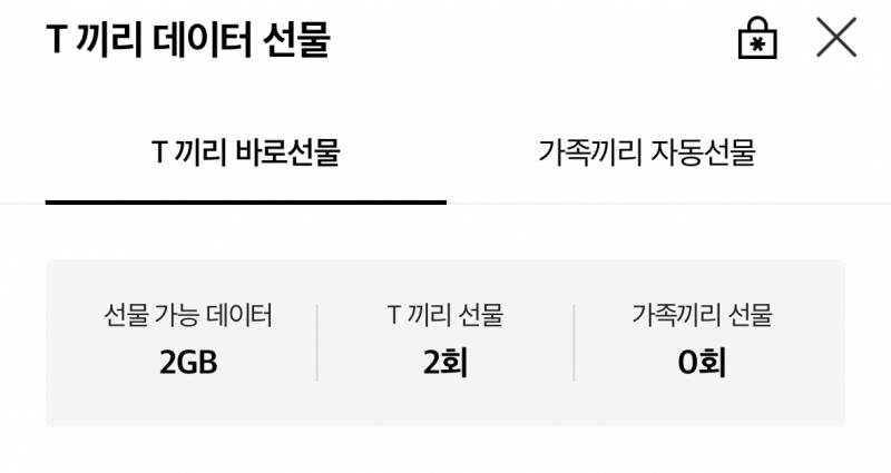 SKT 데이터 2기가 있어요! 1기가 2000원 2기가 3800원 - 인스티즈(instiz) 장터 카테고리
