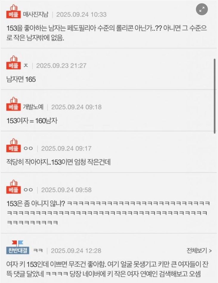 153이 이정도야?? - 인스티즈(instiz) 일상 카테고리