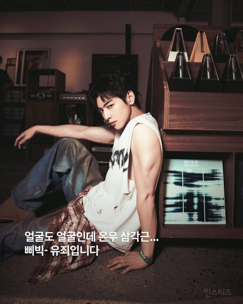 눈빛으로 플러팅 하는 유죄남 차은우.jpg - 인스티즈(instiz) 이슈 카테고리