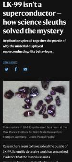 (네이쳐) 초전도체(LK-99) 검증 결과 - 인스티즈(instiz) 일상 카테고리