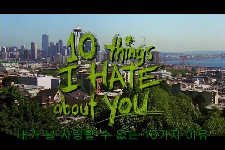 히스 레저 주연 조셉 고든 레빗이 출연한 하이틴 영화 <내가 널 사랑할 수 없는 10가지 이유> 10 Things I Hate
