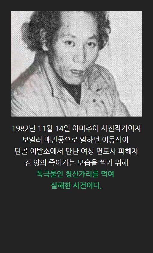 죽음을 찍는 사진작가 이동식 인스티즈 instiz 이슈 카테고리