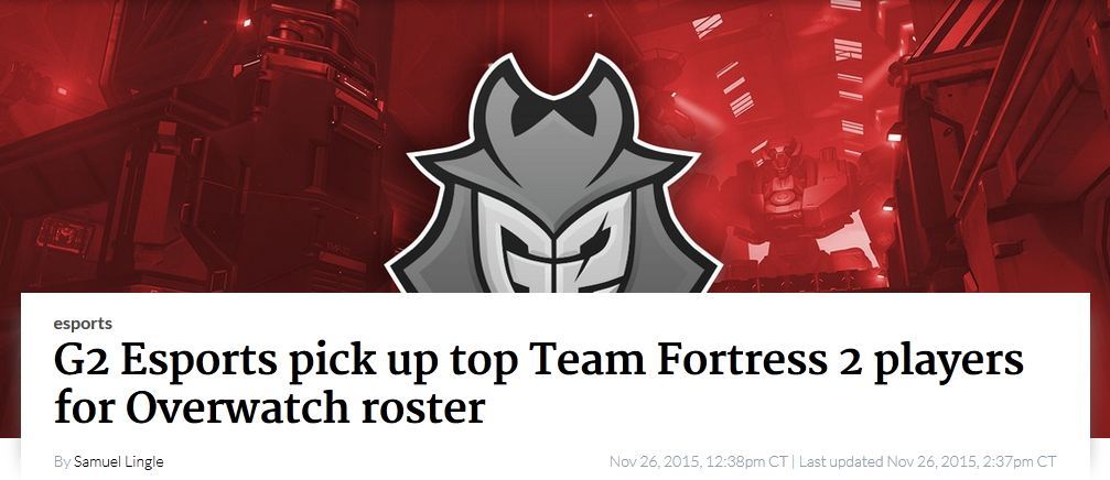 [오버워치] 스페인 G2 오버워치팀 창단 팀 포트리스2 게이머 영입 - 인스티즈(instiz) 이슈 카테고리