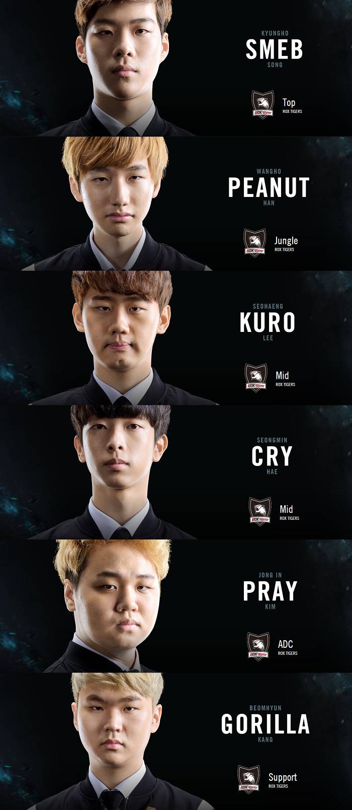 [LOL] 롤드컵 LCK팀 공식 프로필 사진 - 인스티즈(instiz) 인티포털 카테고리