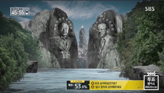 현재시각 약빤 스브스 개표방송 CG - 인스티즈(instiz) 이슈 카테고리