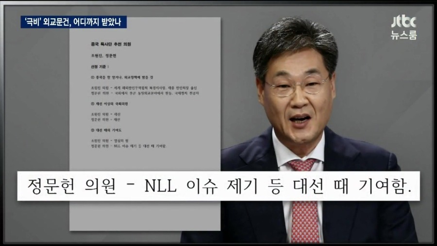[JTBC] 정문헌 - NLL 이슈 제기 등 대선 때 기여함.JPG - 인스티즈(instiz) 이슈 카테고리