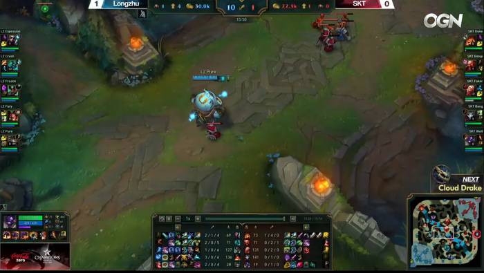 [LOL] 롱주 vs SKT 2세트 현재 상황 - 인스티즈(instiz) 이슈 카테고리