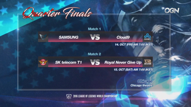 롤드컵 8강 진출팀과 8강 스케쥴 (한국팀 모두 8강 진출) - 인스티즈(instiz) 이슈 카테고리