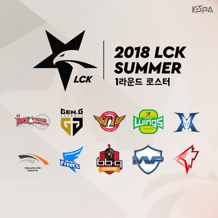 [LoL] 2018 LCK Summer 1라운드 팀별 로스터 - 인스티즈(instiz) 이슈 카테고리