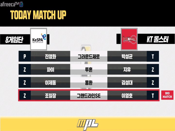 MOO 프로리그 B조 KT롤스터 VS 8게임단 엔트리 발표 - 인스티즈(instiz) 이슈 카테고리