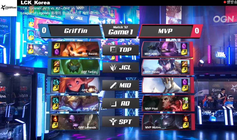 [LOL/롤챔스] 원딜 티모 등장.. 오늘(28일) 8시 경기,'MVP vs 그리핀'경기결과 및 순위 & 내일 경기일정.jpg - 인스티즈(instiz) 이슈 카테고리