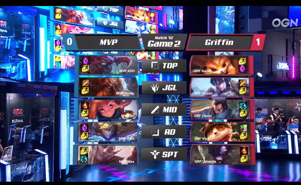 [LOL/롤챔스] 원딜 티모 등장.. 오늘(28일) 8시 경기,'MVP vs 그리핀'경기결과 및 순위 & 내일 경기일정.jpg - 인스티즈(instiz) 이슈 카테고리