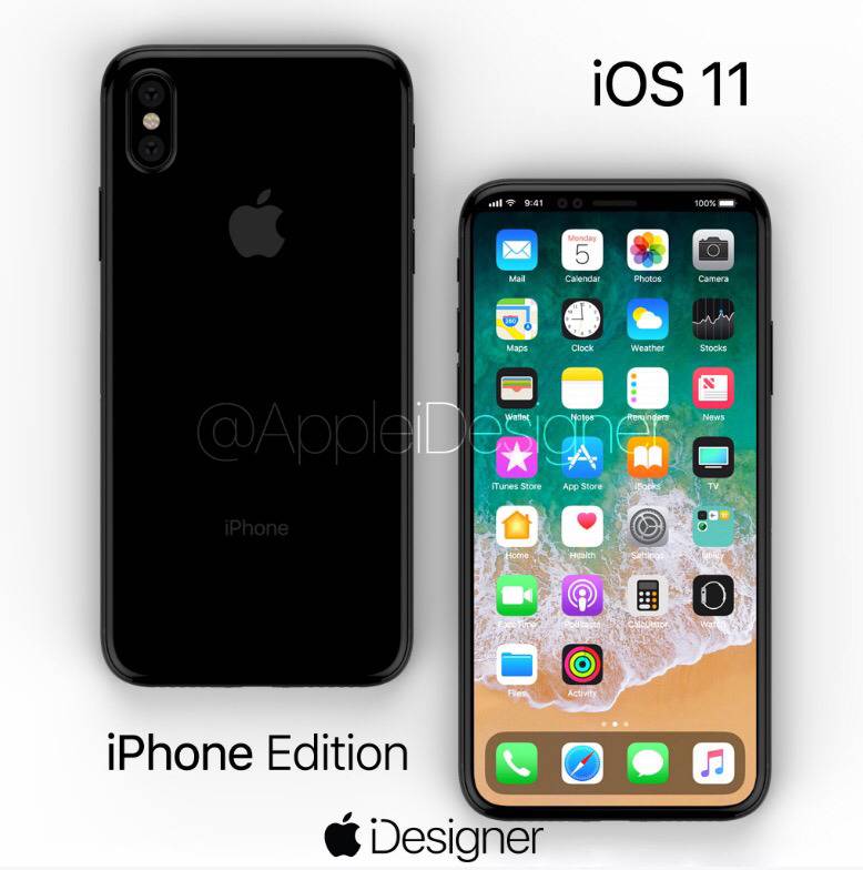 ios11이 적용된 아이폰8 랜더링 등장.jpg - 인스티즈(instiz) 이슈 카테고리