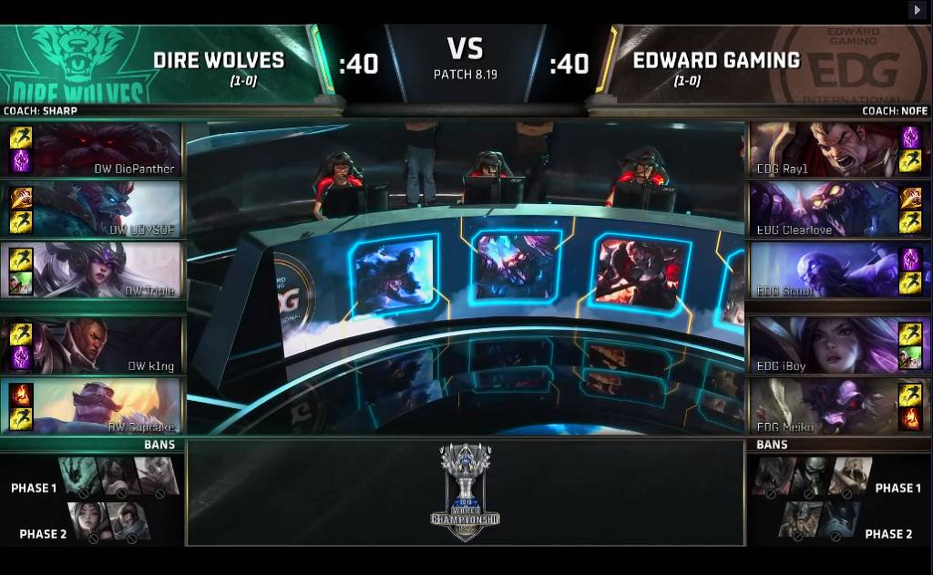 [LOL] 2018 롤드컵 플레이-인 스테이지 / 대회 이틀째 제 5경기, DW(호주) vs EDG(중국) - 경기결과 - 인스티즈(instiz) 이슈 카테고리