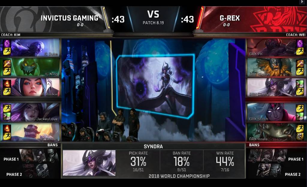 [LOL] 2018 롤드컵 그룹 스테이지 / 대회 둘쨋날 4경기,'IG(중국) vs GRX(대만)'- 경기결과 - 인스티즈(instiz) 이슈 카테고리