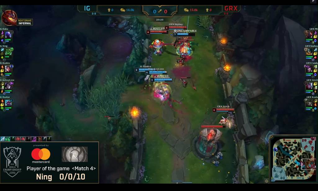 [LOL] 2018 롤드컵 그룹 스테이지 / 대회 둘쨋날 4경기,'IG(중국) vs GRX(대만)'- 경기결과 - 인스티즈(instiz) 이슈 카테고리
