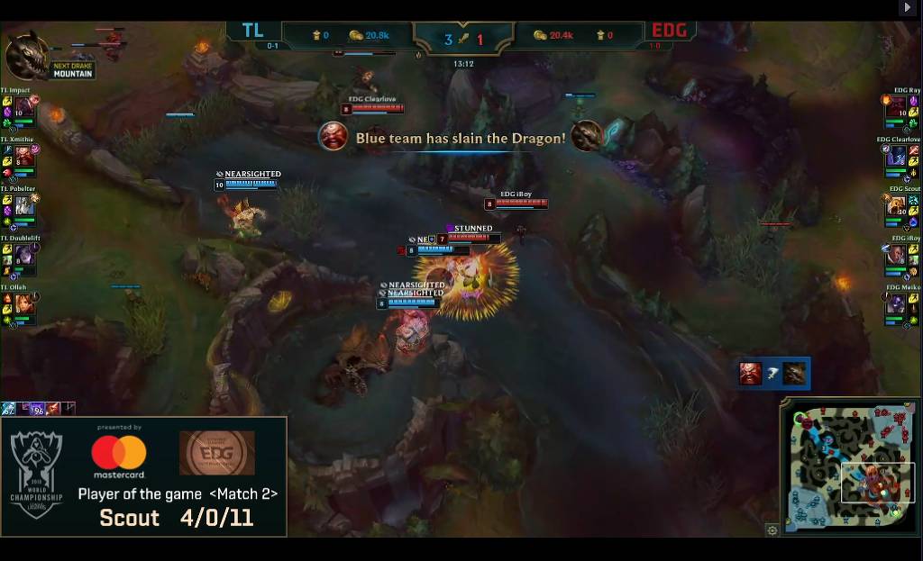 [LOL] 2018 롤드컵 그룹 스테이지 / 대회 셋째날 2경기,'TL(북미) vs EDG(중국)'- 경기결과 - 인스티즈(instiz) 이슈 카테고리