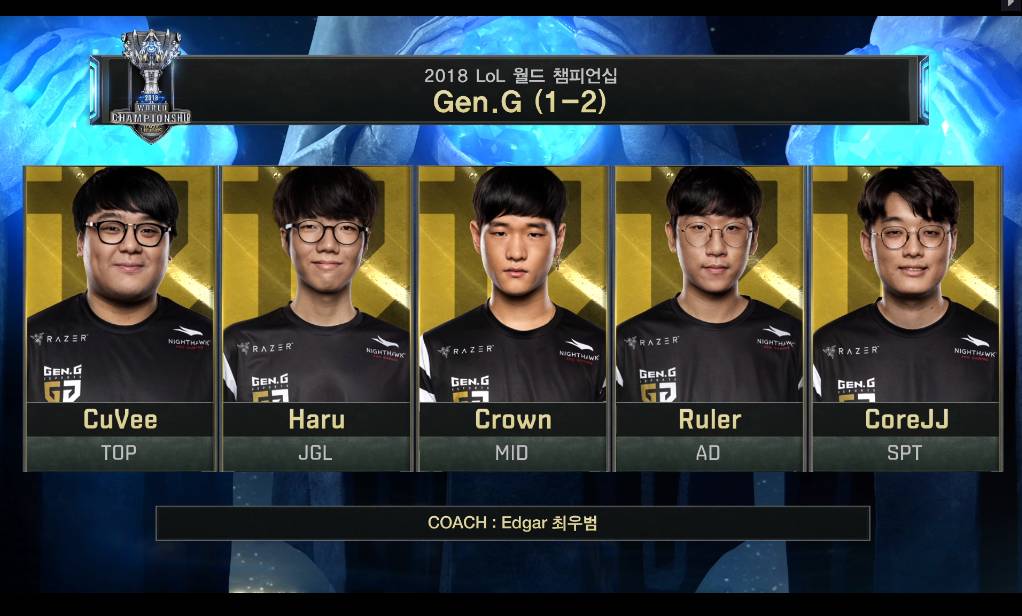 [LOL] 2018 롤드컵 그룹 스테이지 / 대회 5일차 2경기,'GEN(한국) vs C9(북미)'- 경기결과 - 인스티즈(instiz) 이슈 카테고리