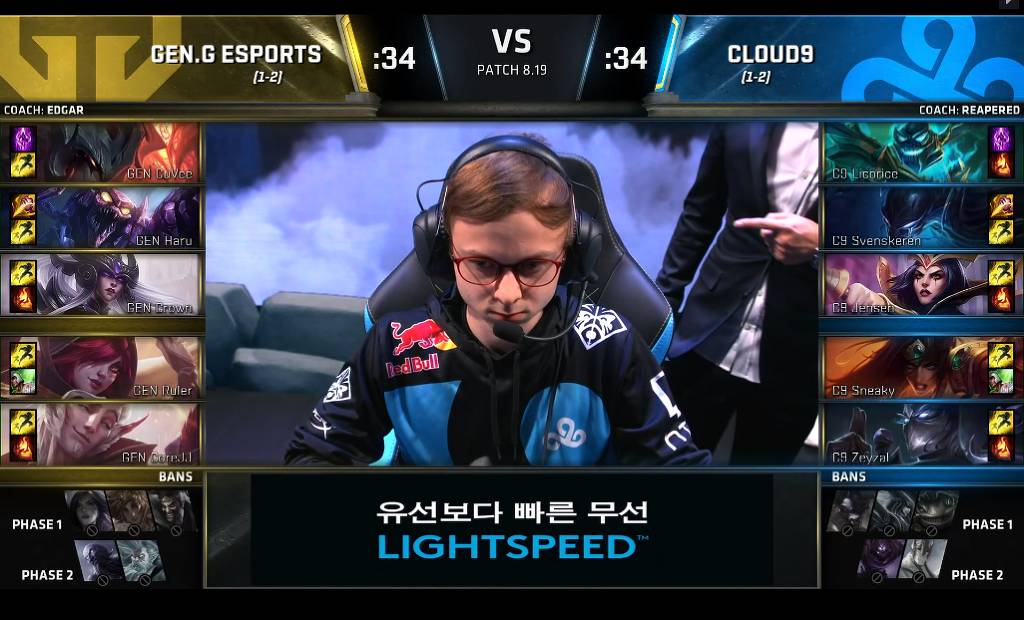 [LOL] 2018 롤드컵 그룹 스테이지 / 대회 5일차 2경기,'GEN(한국) vs C9(북미)'- 경기결과 - 인스티즈(instiz) 이슈 카테고리