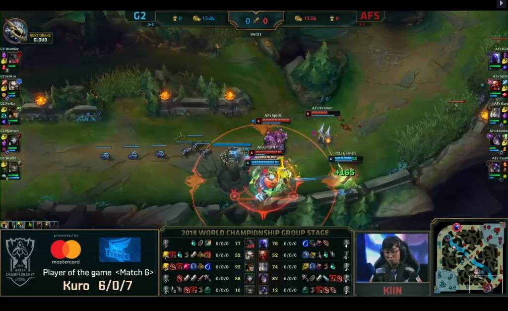 [LOL] 2018 롤드컵 그룹 스테이지 / 대회 6일차 6경기,"G2(유럽) vs AFS(한국)"- 경기결과 - 인스티즈(instiz) 이슈 카테고리