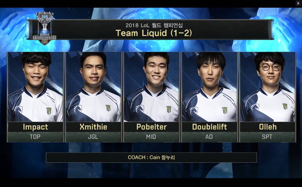 [LOL] 2018 롤드컵 그룹 스테이지 / 대회 7일차 1경기,'TL(북미) vs KT(한국)'- 경기결과 - 인스티즈(instiz) 이슈 카테고리