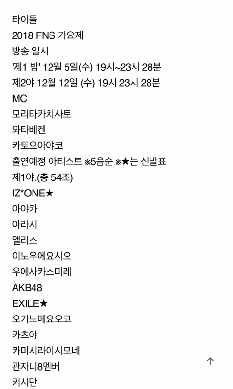 일본의 연말가요제 FNS가요제에 보아,아이즈원 출연 - 인스티즈(instiz) 이슈 카테고리