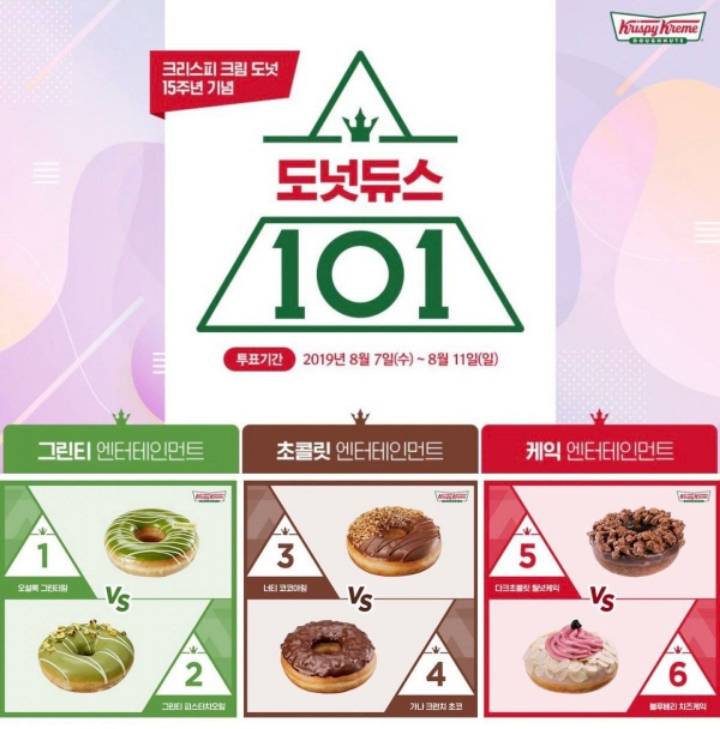 이번에는 도넛이다,크리스피도넛 도넛듀스101.jpg - 인스티즈(instiz) 이슈 카테고리