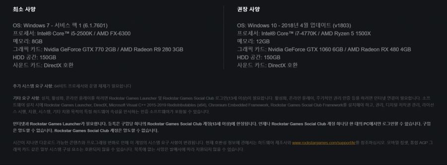 레드 데드 리뎀션2 PC 사양 - 인스티즈(instiz) 이슈 카테고리