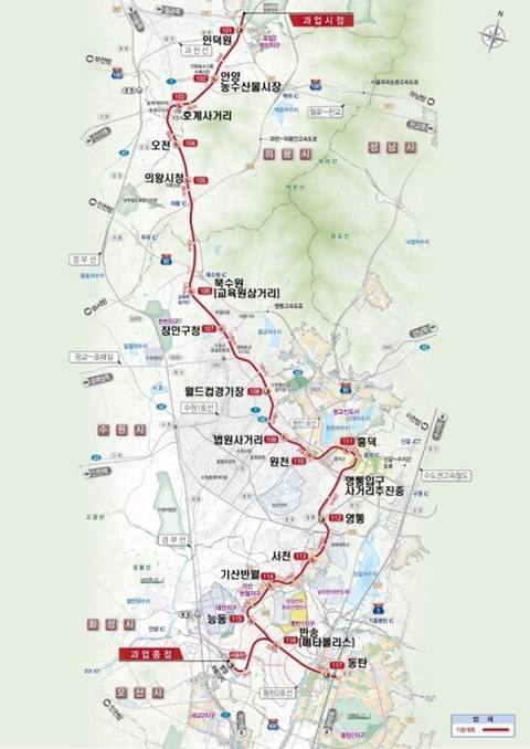 2026년 개통 예정인 인덕원-동탄 복선 전철(신수원선) 노선도.jpg - 인스티즈(instiz) 이슈 카테고리