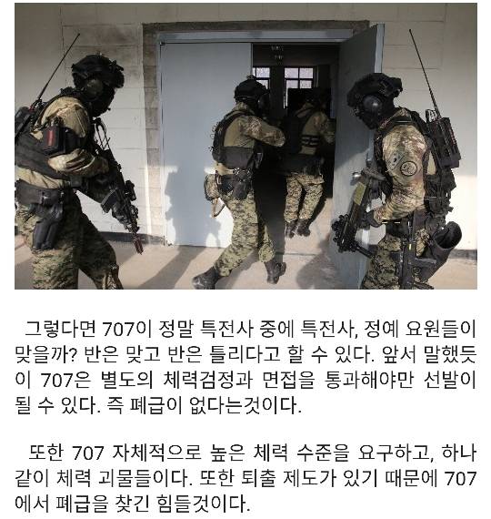 한국 1티어 특수부대 UDT와 707 차이 비교....jpg - 인스티즈(instiz) 인티포털 카테고리