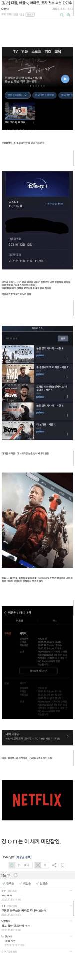 디씨인의 OTT 서비스 후기 - 인스티즈(instiz) 이슈 카테고리