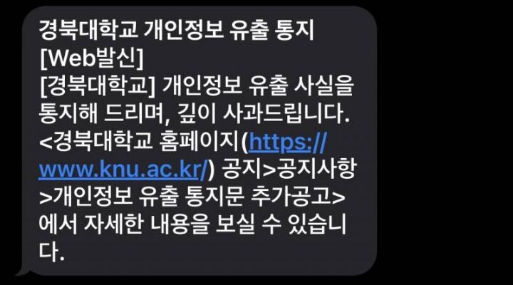 수시 지원생 이전학번 포함 재학생 졸업생 보호지 개인정보 유출 된 경북대학교 범인 검거 인스티즈 Instiz 이슈 카테고리