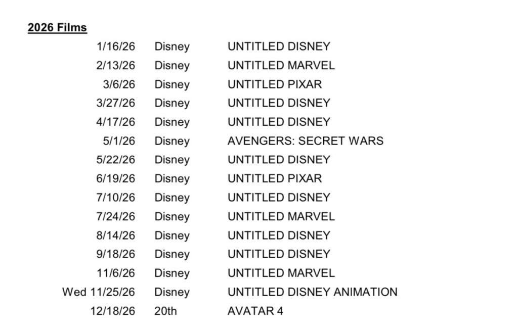 디즈니 2023~2026 개봉작 라인업 일정 - 인스티즈(instiz) 인티포털 카테고리