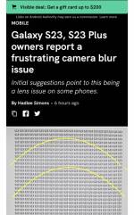 갤럭시 S23 카메라 초점이 맞지 않는 이슈 - 인스티즈(instiz) 이슈 카테고리