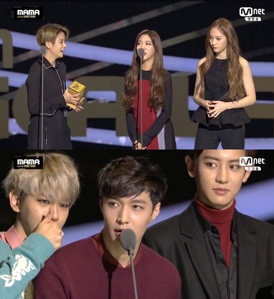 '2015 MAMA' f(x)-엑소, 글로벌 팬즈 초이스상 수상 - 인스티즈(instiz) 인티포털 카테고리