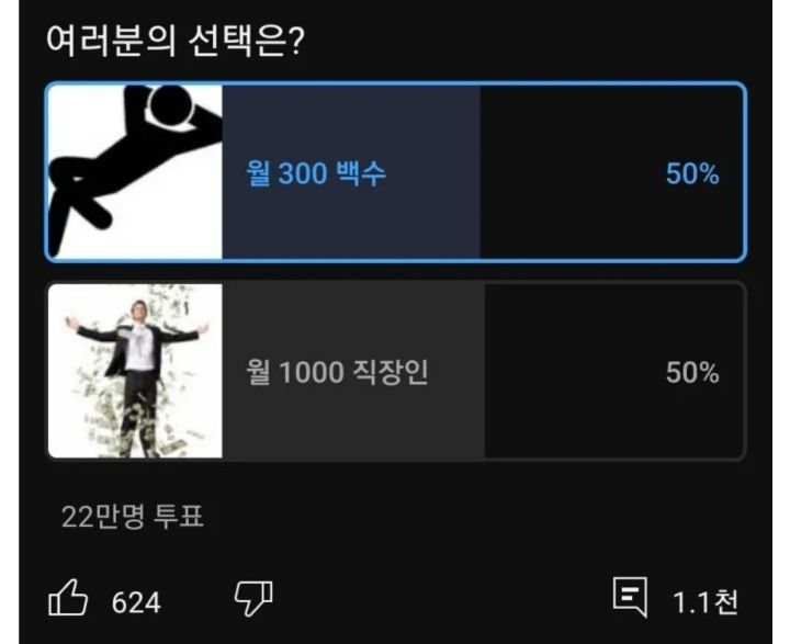 월 300 백수 VS 월 1000 직장인 - 인스티즈(instiz) 인티포털 카테고리