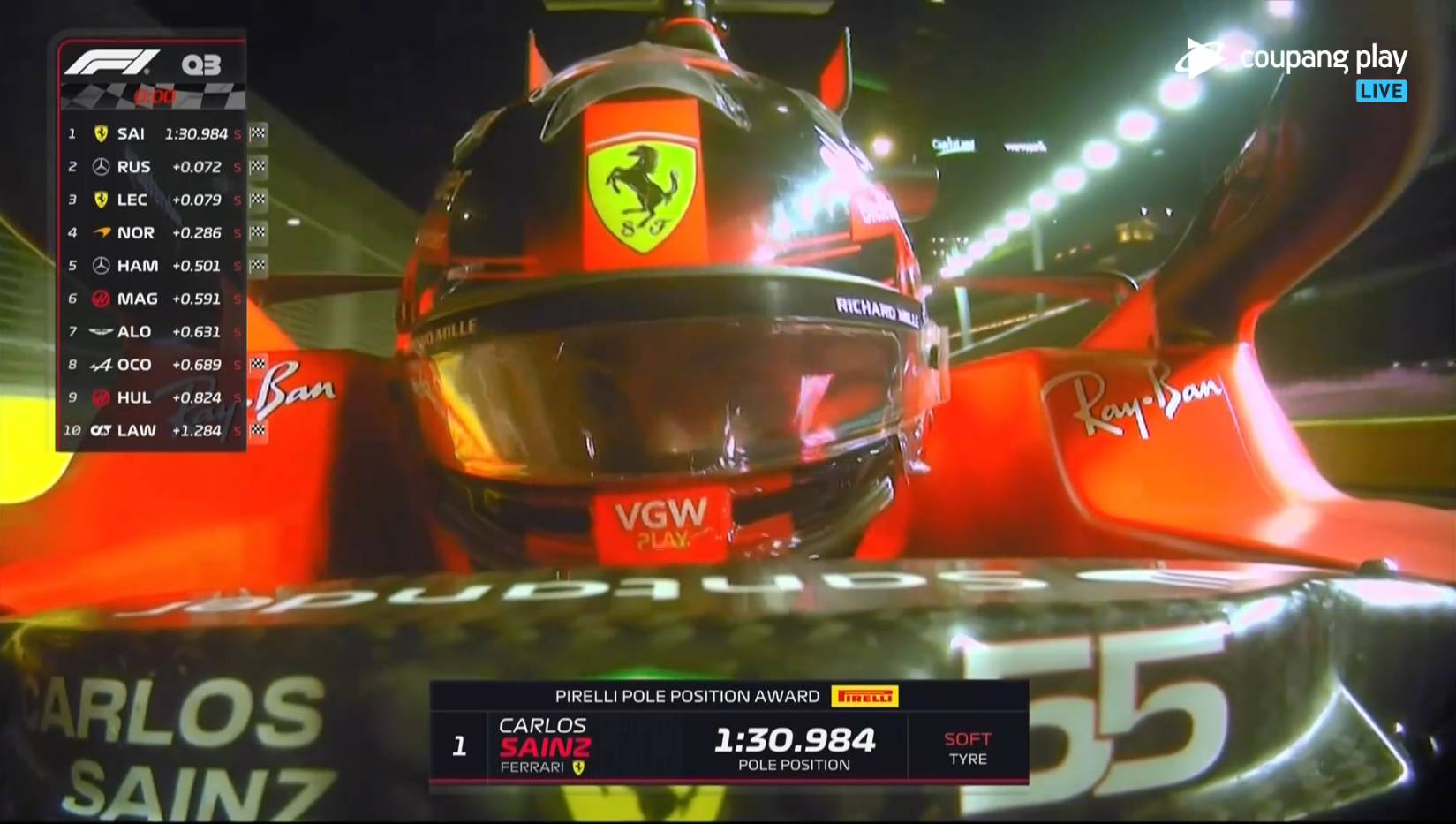 F1 3차 예선 페라리 카를로스 사인츠 최종순위 1위로 종료 - 인스티즈(instiz) 이슈 카테고리