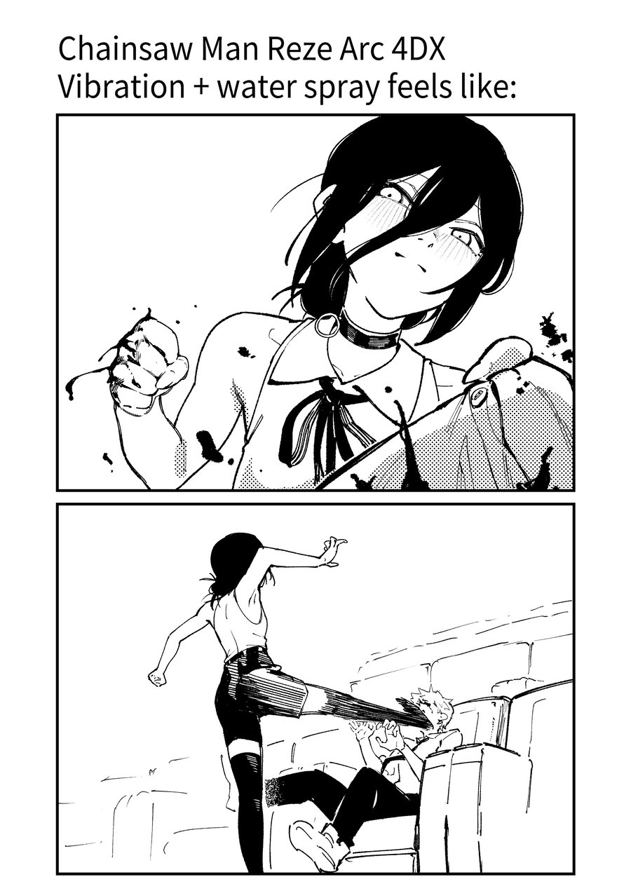 체인소맨 레제편 4DX로 보면 느껴지는 진동, 물 뿌리기 - 인스티즈(instiz) 이슈 카테고리