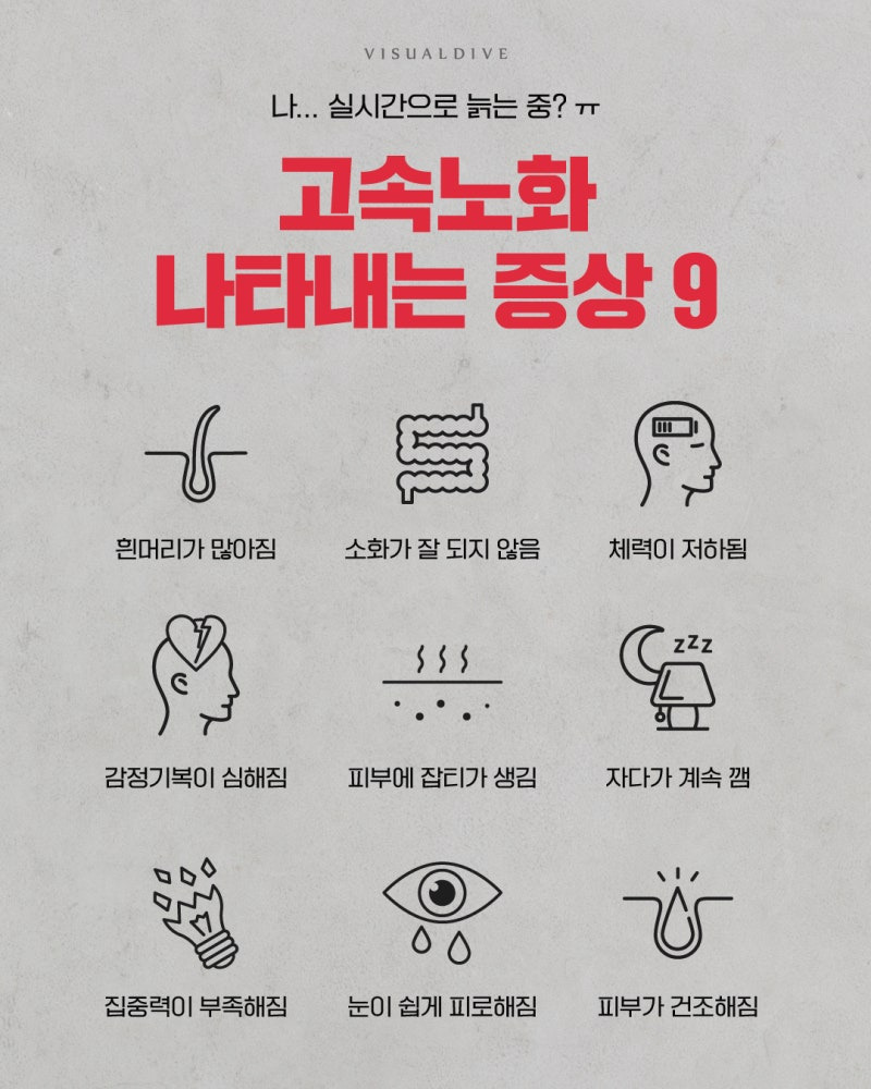 고속노화 나타내는 증상 - 인스티즈(instiz) 이슈 카테고리