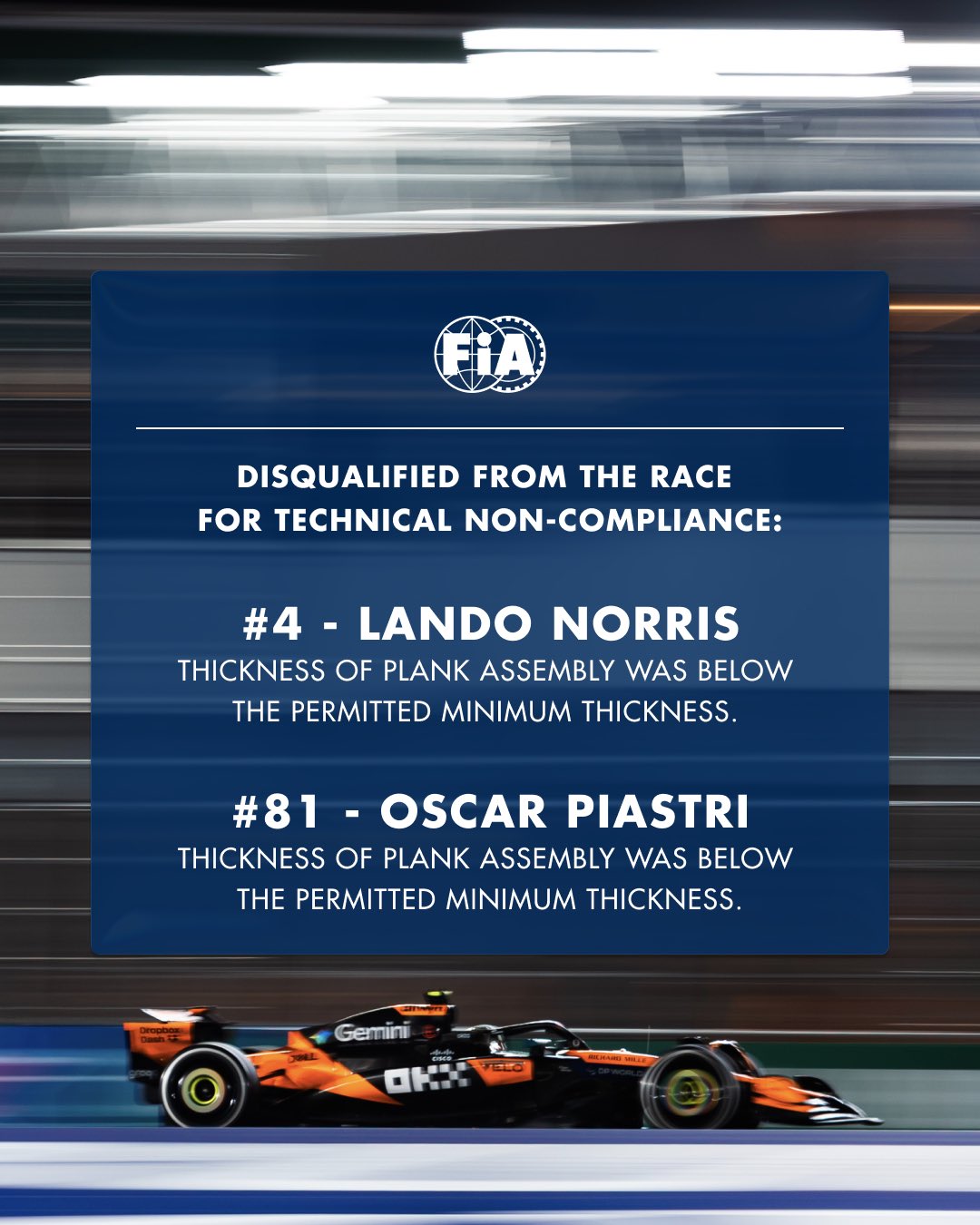[F1] 그림으로 보는 랜도 노리스와 오스카 피아스트리의 실격 사유.jpg - 인스티즈(instiz) 이슈 카테고리
