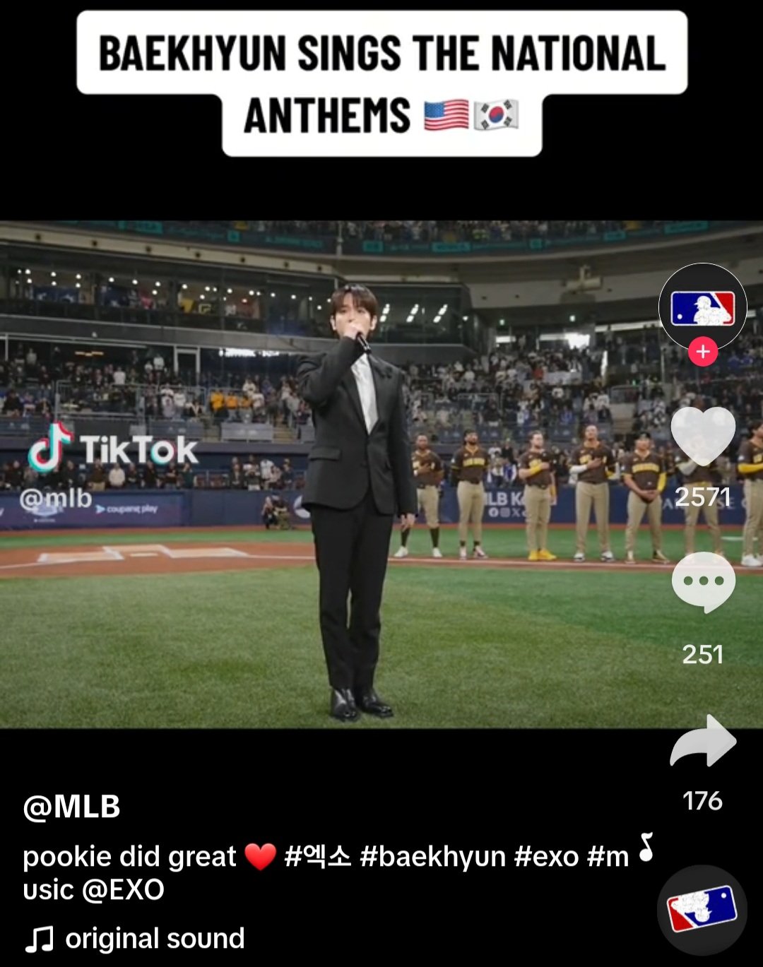[잡담] MLB틱톡이 백현보고 pookie did great 이라고함ㅋㅋㅋ - 인스티즈(instiz) 연예 카테고리