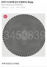 숫자가 다 보이면 눈이 건강하다고 함 - 인스티즈(instiz) 이슈 카테고리